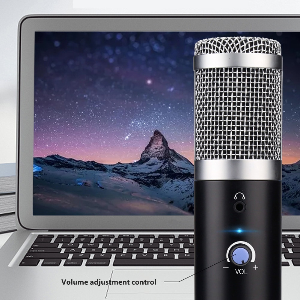 USB Studio Recoding Broadcast Microphone with Stand - All In Audio