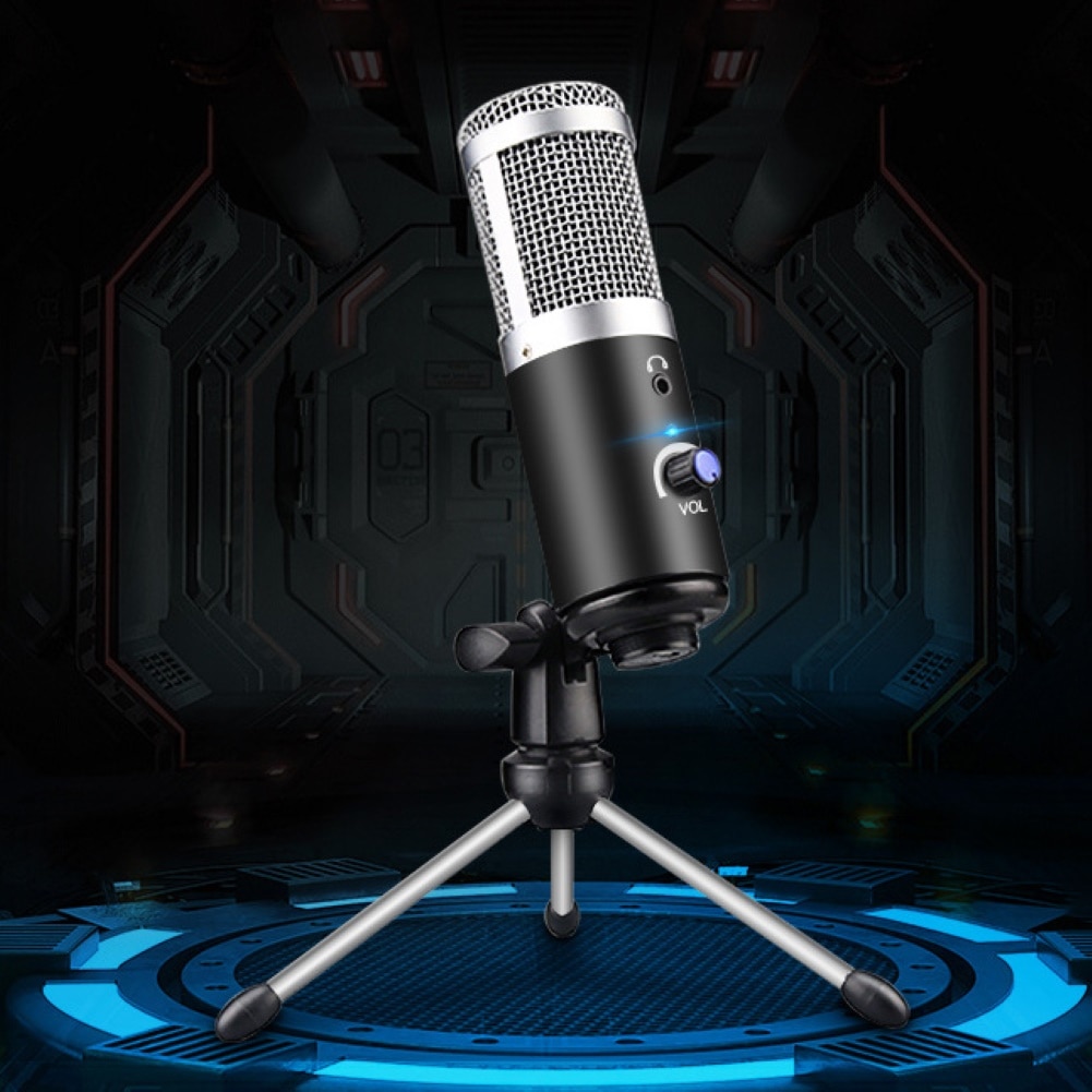 USB Studio Recoding Broadcast Microphone with Stand - All In Audio